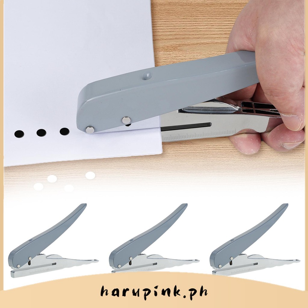 3/6/8mm Diameters Single Hole Paper Puncher Metal Manual Loose Leaf ...