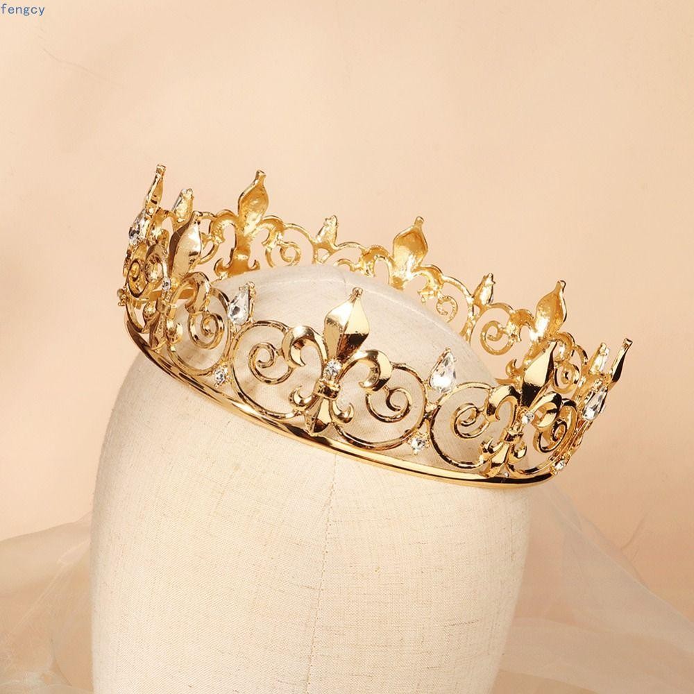 FENGCY King Crown, Bar Mitzvah Crown Hair Hoop Metal Prince Crowns ...