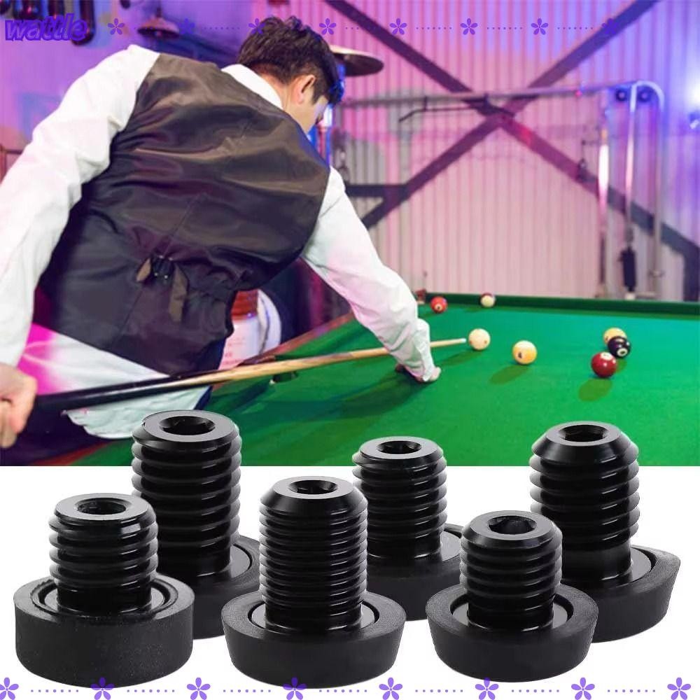 WATTLE Billiard Cue Bumper, Pool Cue Block Butt Back Plug Screw ...