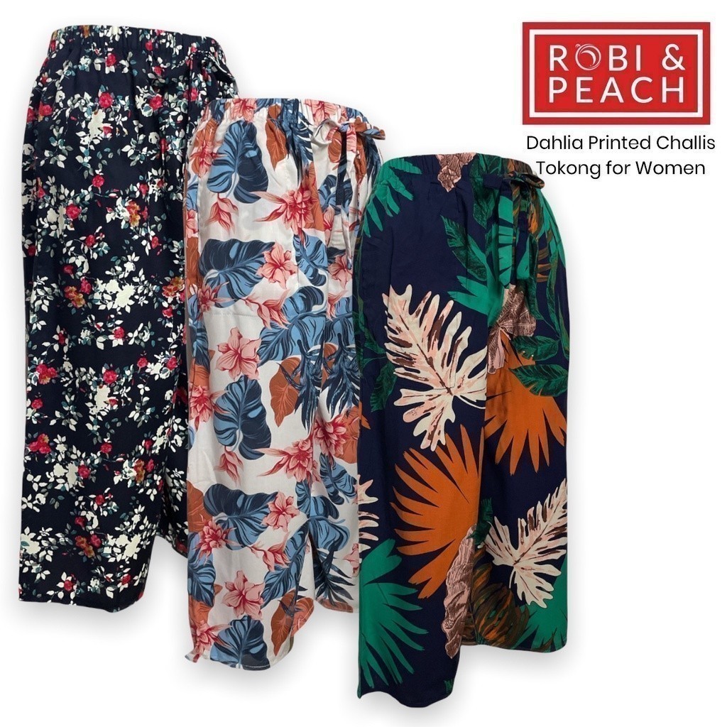Robi & Peach: Dahlia Printed Challis Cropped Wide Leg Pants | Tokong ...