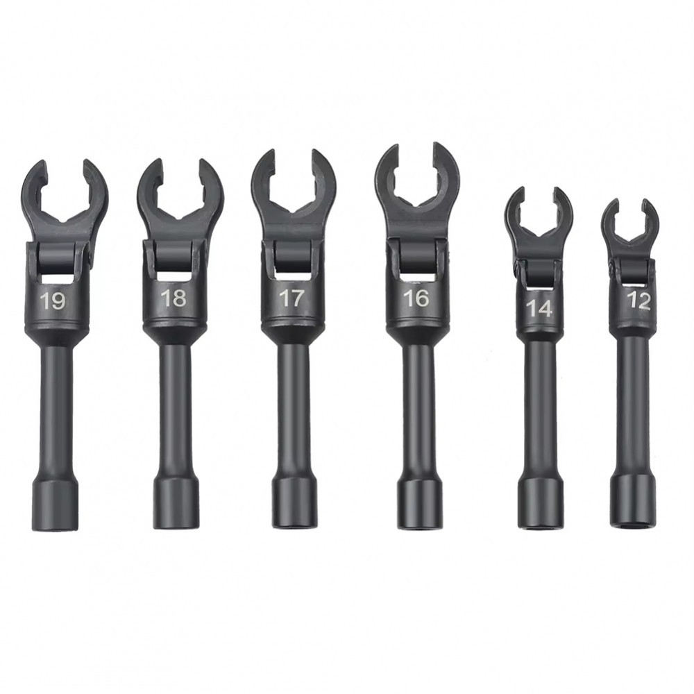 3/8inch Drive Flare Nut Wrench Complete Set Confined Spaces For Tight ...