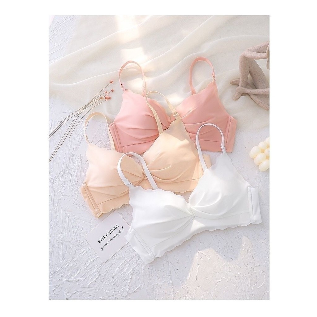 Women's Underwear Small Breast Push up Push up Wireless Girl Seamless ...