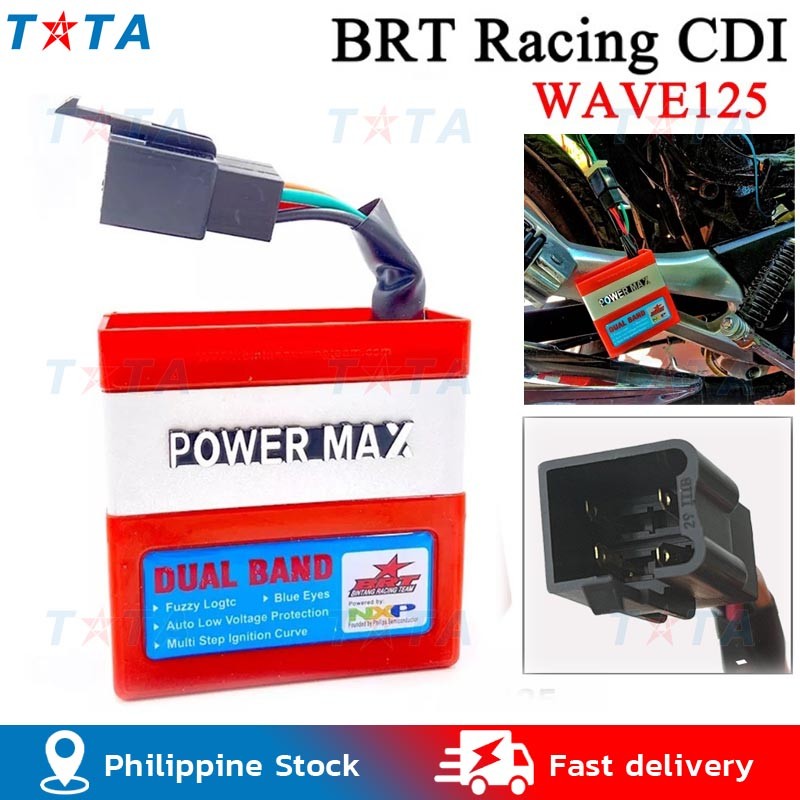 BRT Racing CDI WAVE125 XRM125 POWER MAX HYPER BAND DIGITAL CDI 4 PINS ...