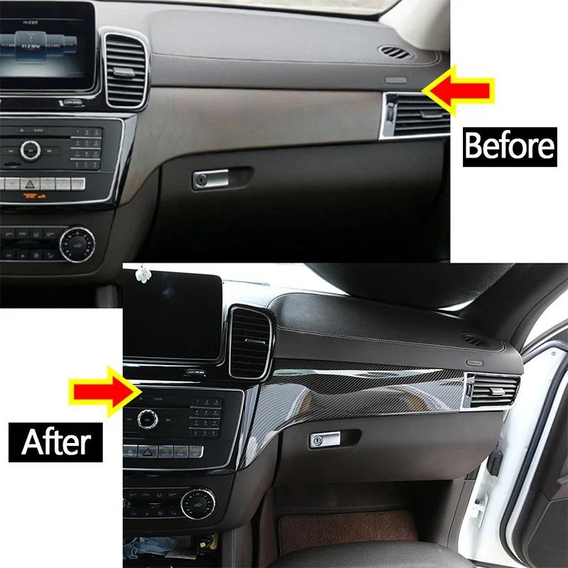 ABS Plastic Car Interior Center Console Protection Panel Cover Trim ...