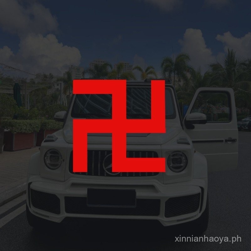 New Car Sticker Swastika Character Personality Creative Car Body Side ...