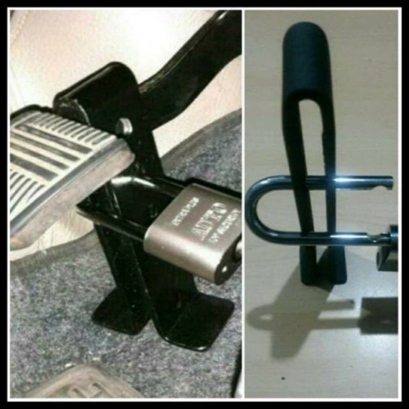 Car Security Clutch Pedal Lock with Bonus Anti-Theft Padlock | Shopee ...