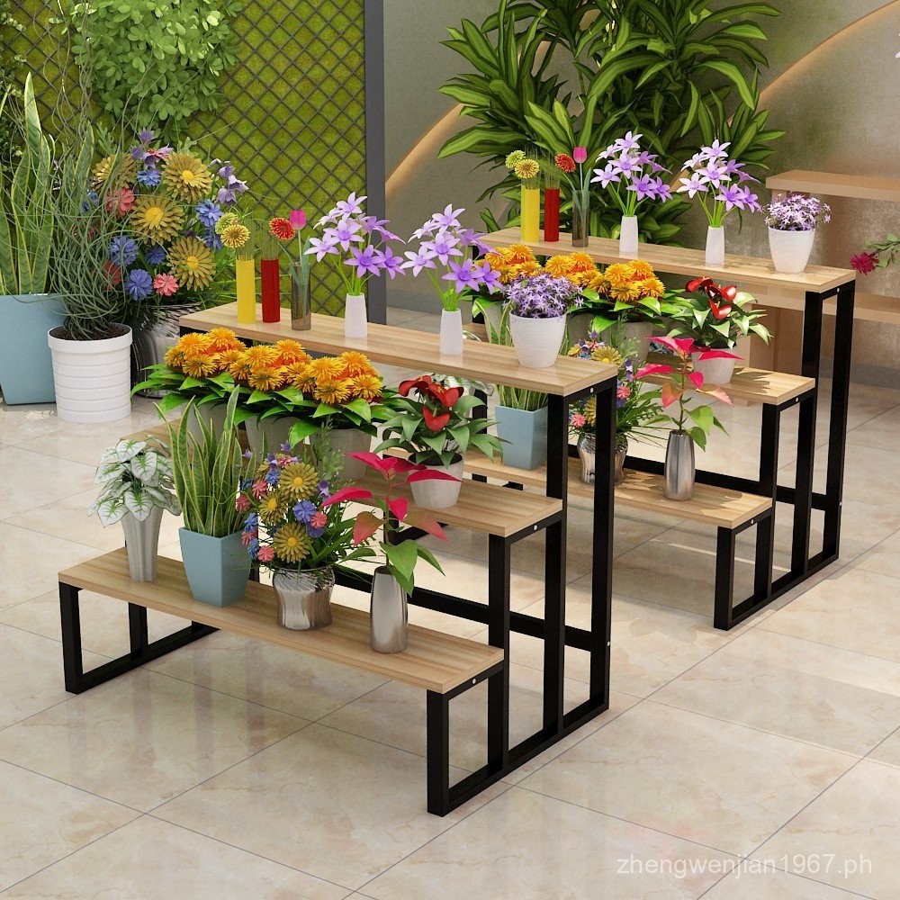 Flower Shop Flower Stand Floor-standing Storage Rack Multi-layer Ladder ...