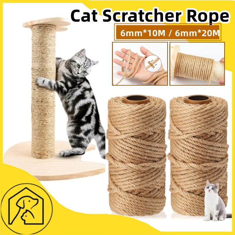 DIY 10M Cat Scratcher Rope Natural Sisal RopeFor Cat Scratcher Post ...
