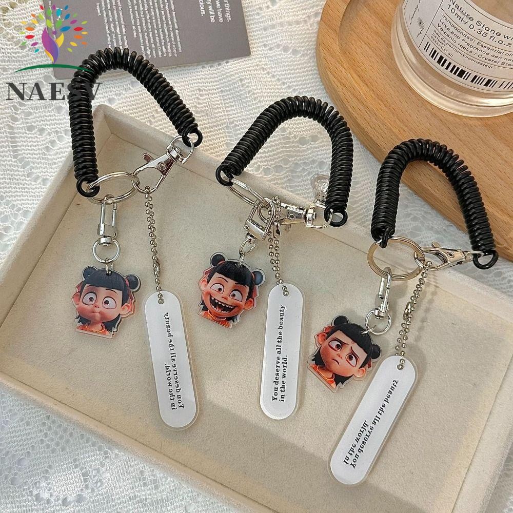 NAESV Nezha 2 Figures Keychain, Acrylic Hanging Ne Zha 2 Key Chain ...