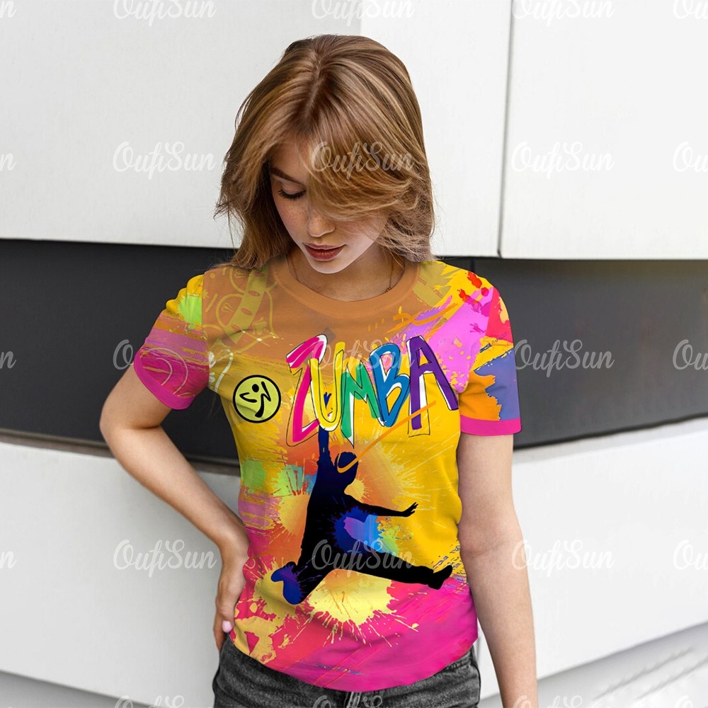 Sublimation Shirt 2025 Love Zumba Zumbawear Breathable Uniform T-Shirt ...