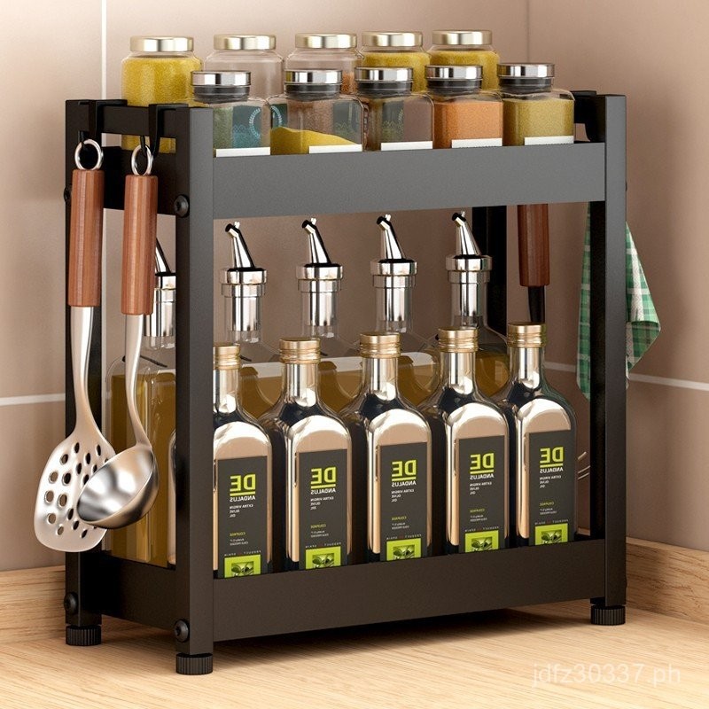 Small Corner Storage Rack for Condiments, Multi-layer Spice Kitchen ...