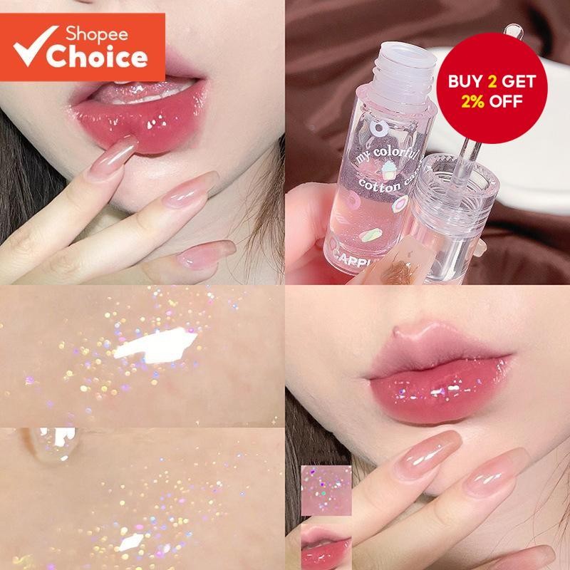 Cappuvini Cotton Candy Lip Oil Lip Gloss Hydrates and moisturizes lips ...