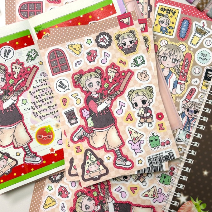 [gmlsxhf] Pizza Topping Escape Incident Sticker | Shopee Philippines