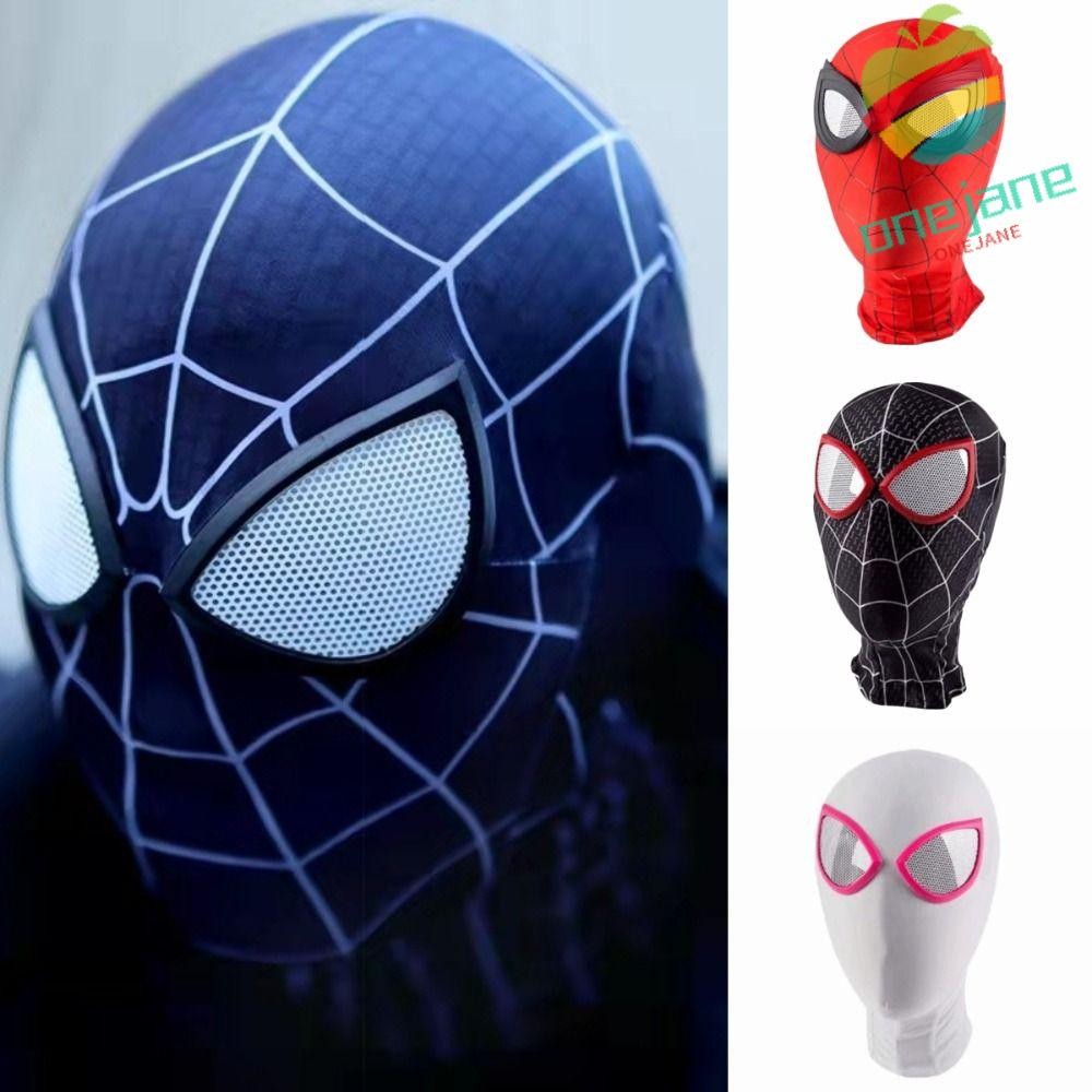 ONE-JANE Spider Man Headgear, Superhero Full Face Anime Elastic , Gwen ...