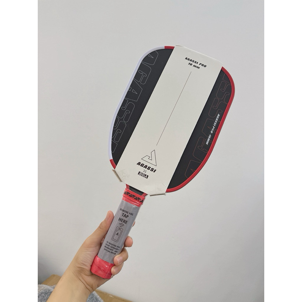 Joola Agassi Pro 16mm chekc NFC pickleball racket super rough carbon ...