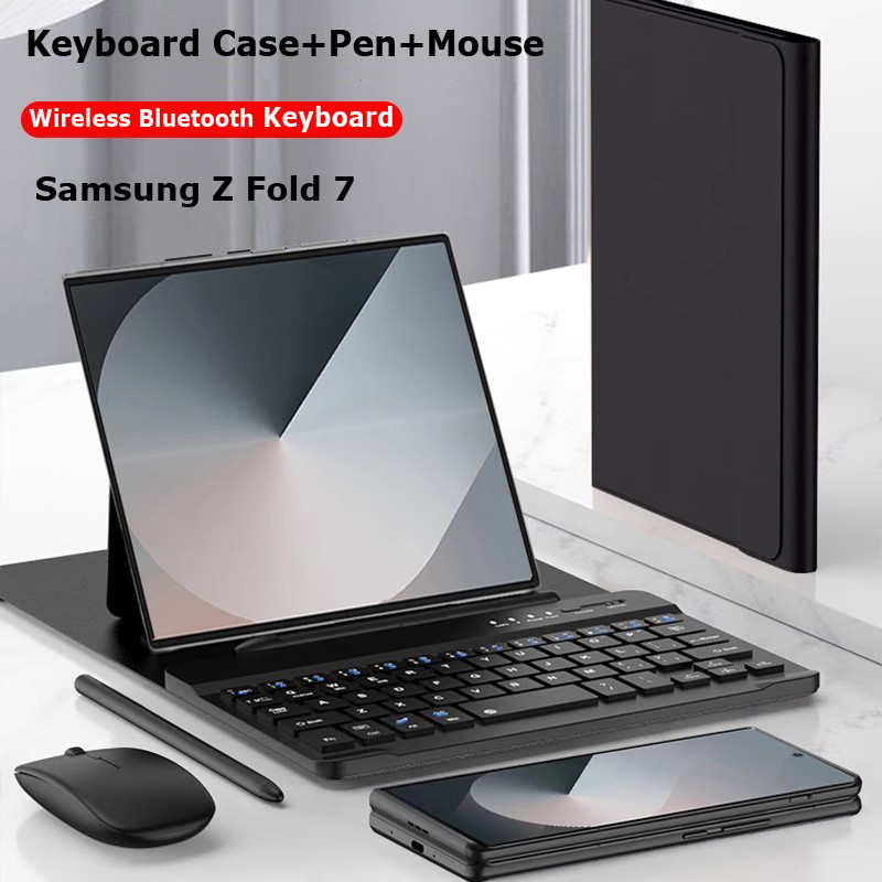 Keyboard with Case for Samsung Galaxy Z Fold 7 Folding Keyboard Case ...