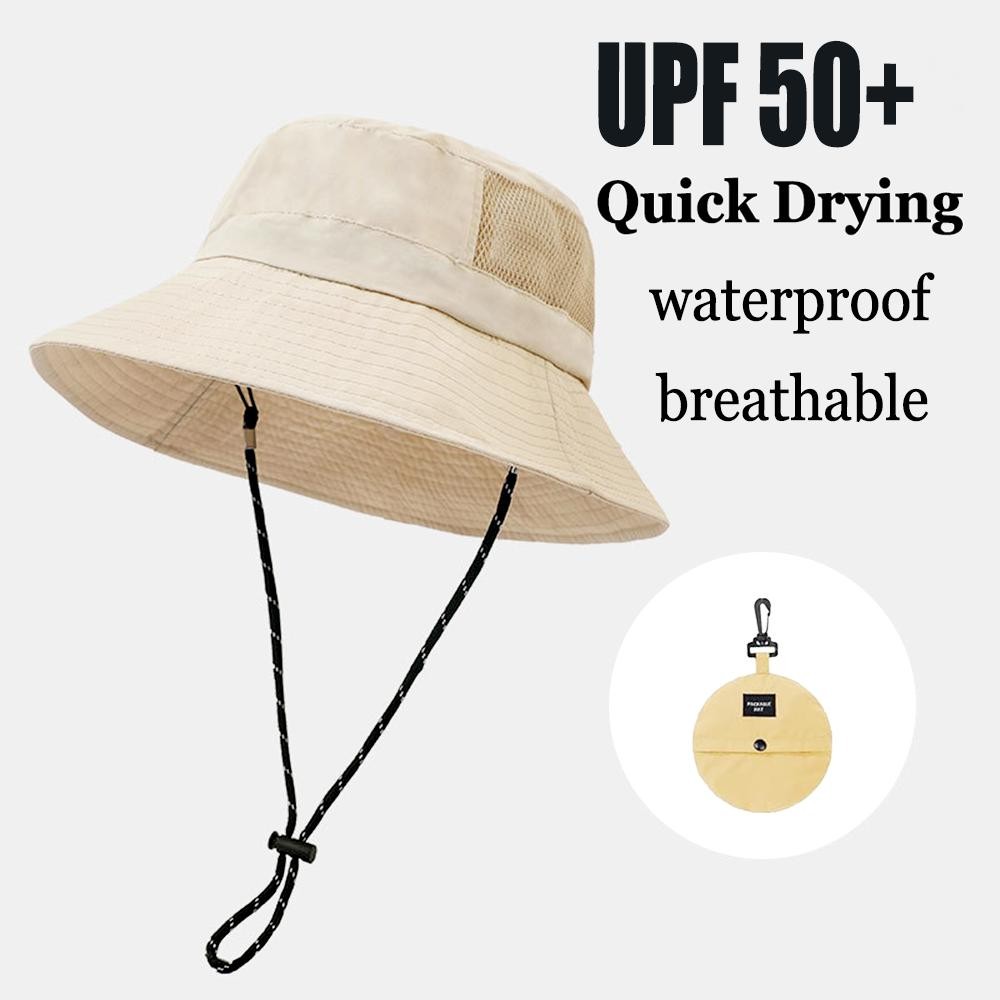 Foldable Fisheman Hat/Bucket Hat UPF50+Quick-drying Waterproof Basin ...