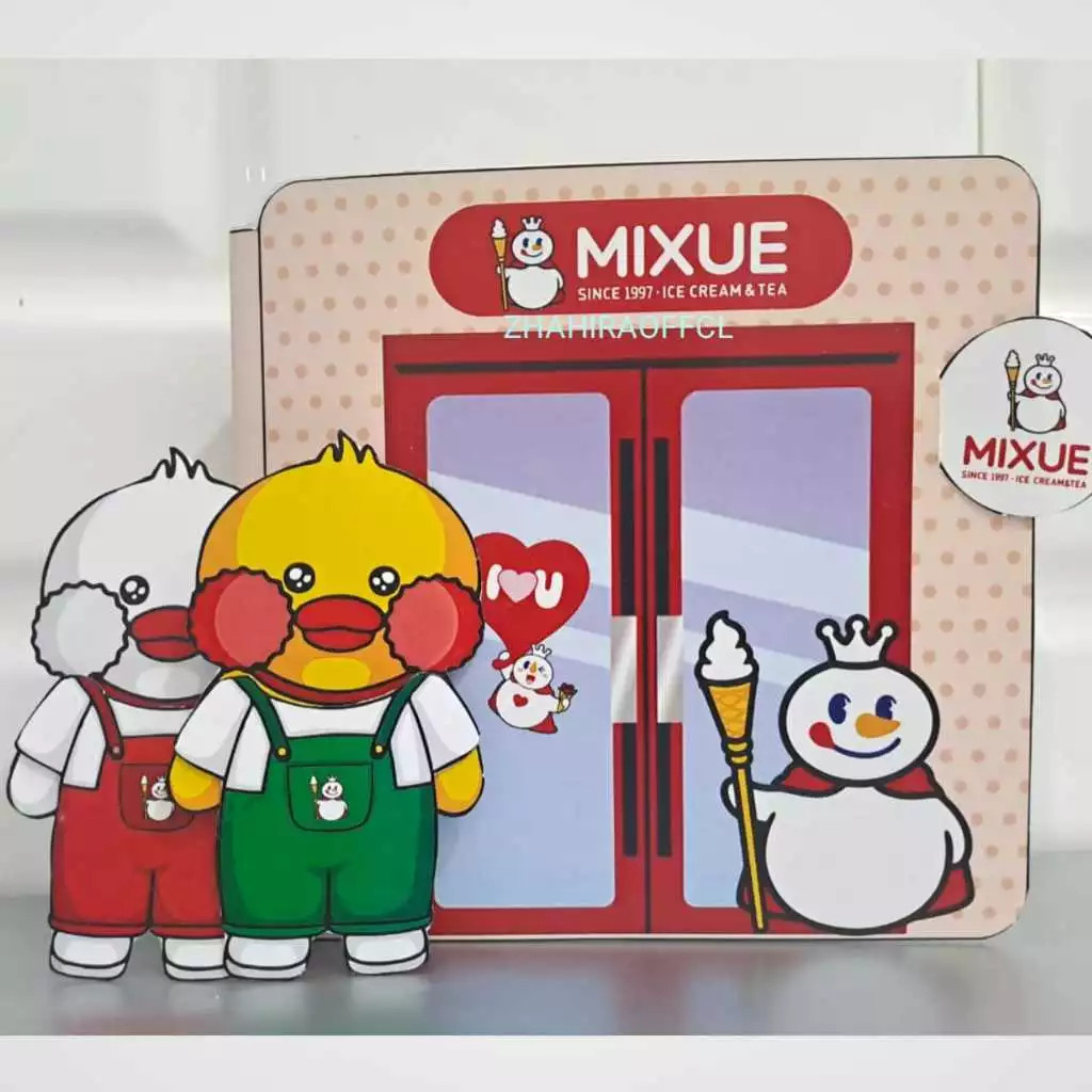 LAMINATED DUCK VIRAL PAPER DOLL HOUSE MIXUE EDUCATIONAL TOY FOR ...