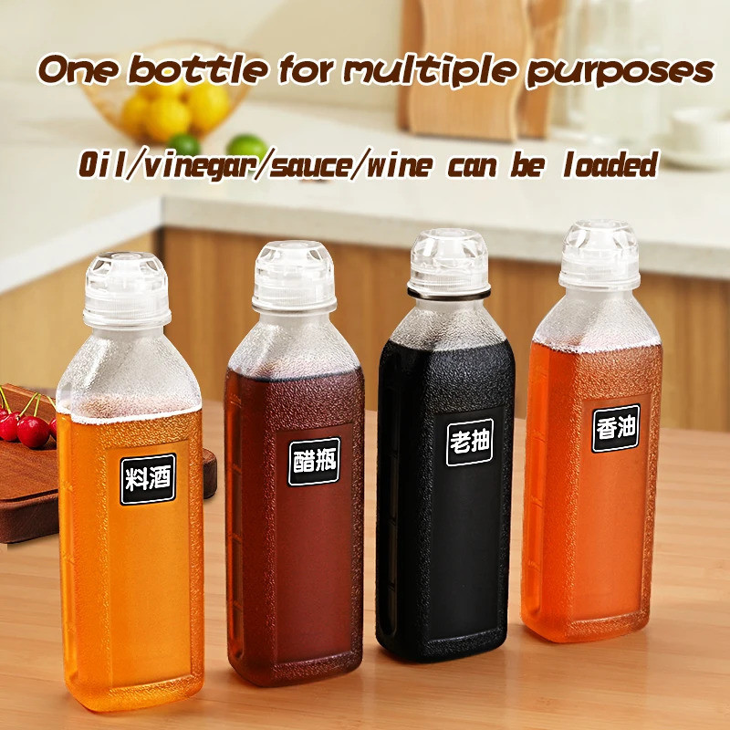 300/500ML Oil Bottle Kitchen Spray Bottle Squeeze Condiment Bottle ...