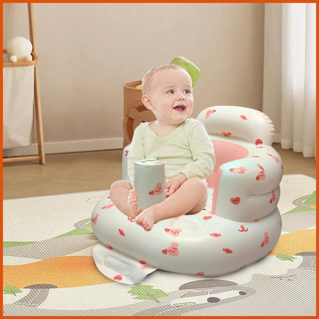 Toddler Inflatable Seat Cute Rabbit Toddler Seats Built-in Inflatable ...