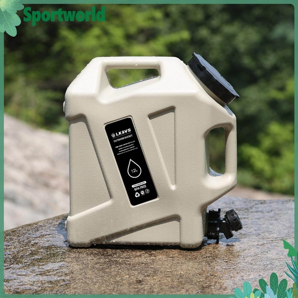 12L Camping Water Jug Leak-Proof Water Storage Container Large Capacity ...