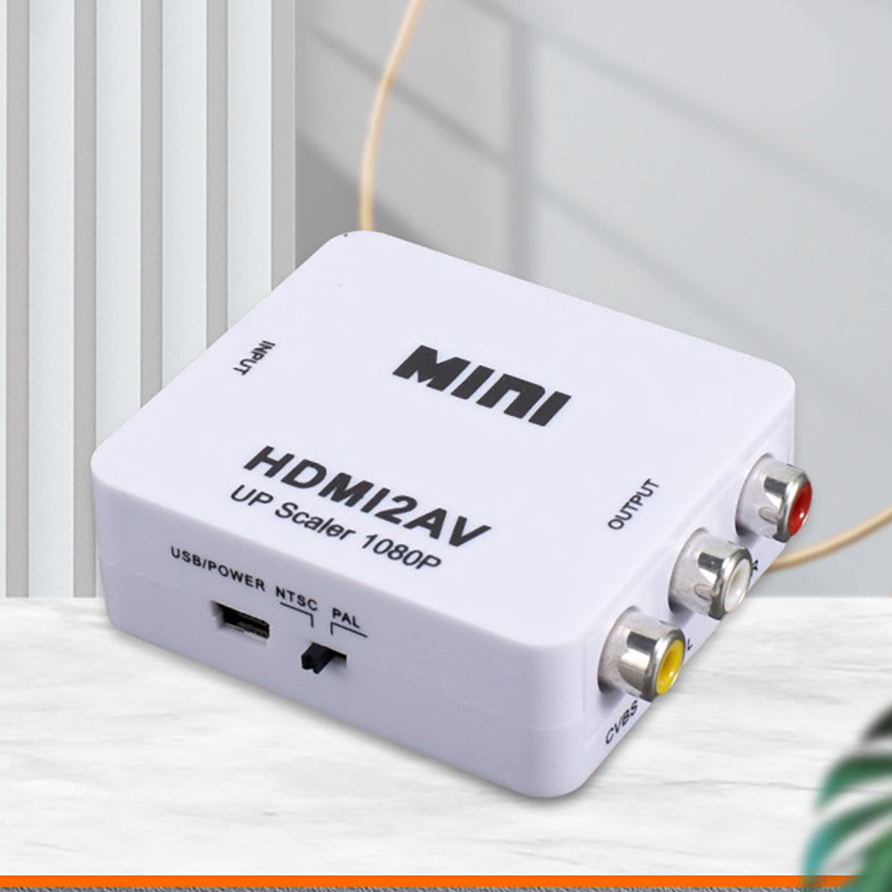 HDMI To AV(RCA)doubling 1080P HDMI To AV(RCA) Converter Video Converter ...