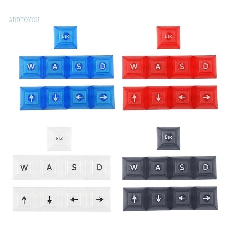 【3C】 9 Keys WASD ESC Direction for Key Cap DSA Profile Backlit Keycaps ...