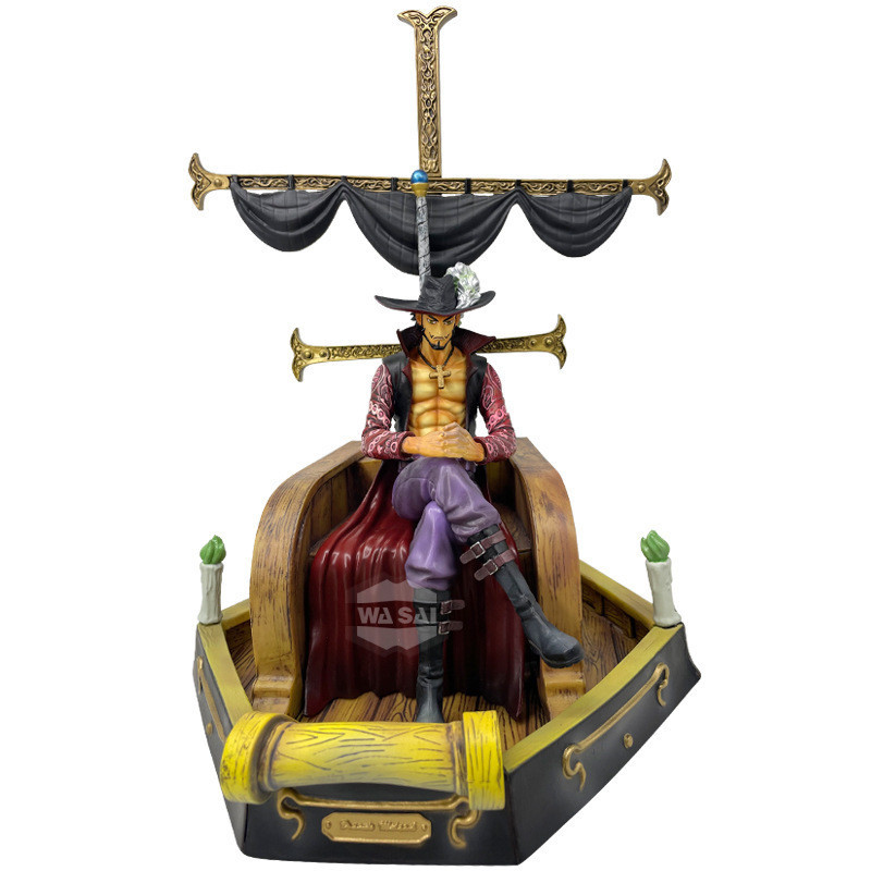 Yunfa One Piece Model Play Shichibukai GK Hawkeye Mihawk Seated Model ...