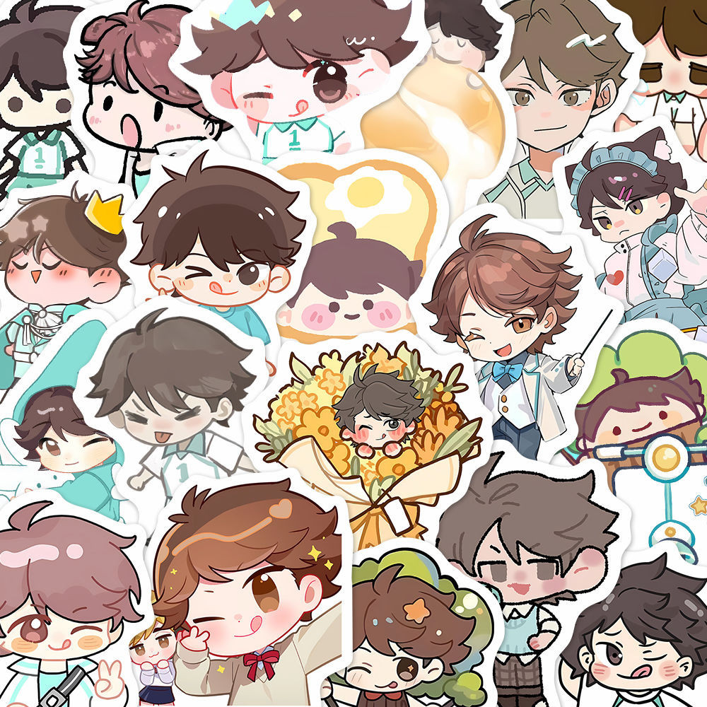 120 New Designs of Chibi Haikyuu!! and Kiyoomi Sakusa Adorable Stickers ...