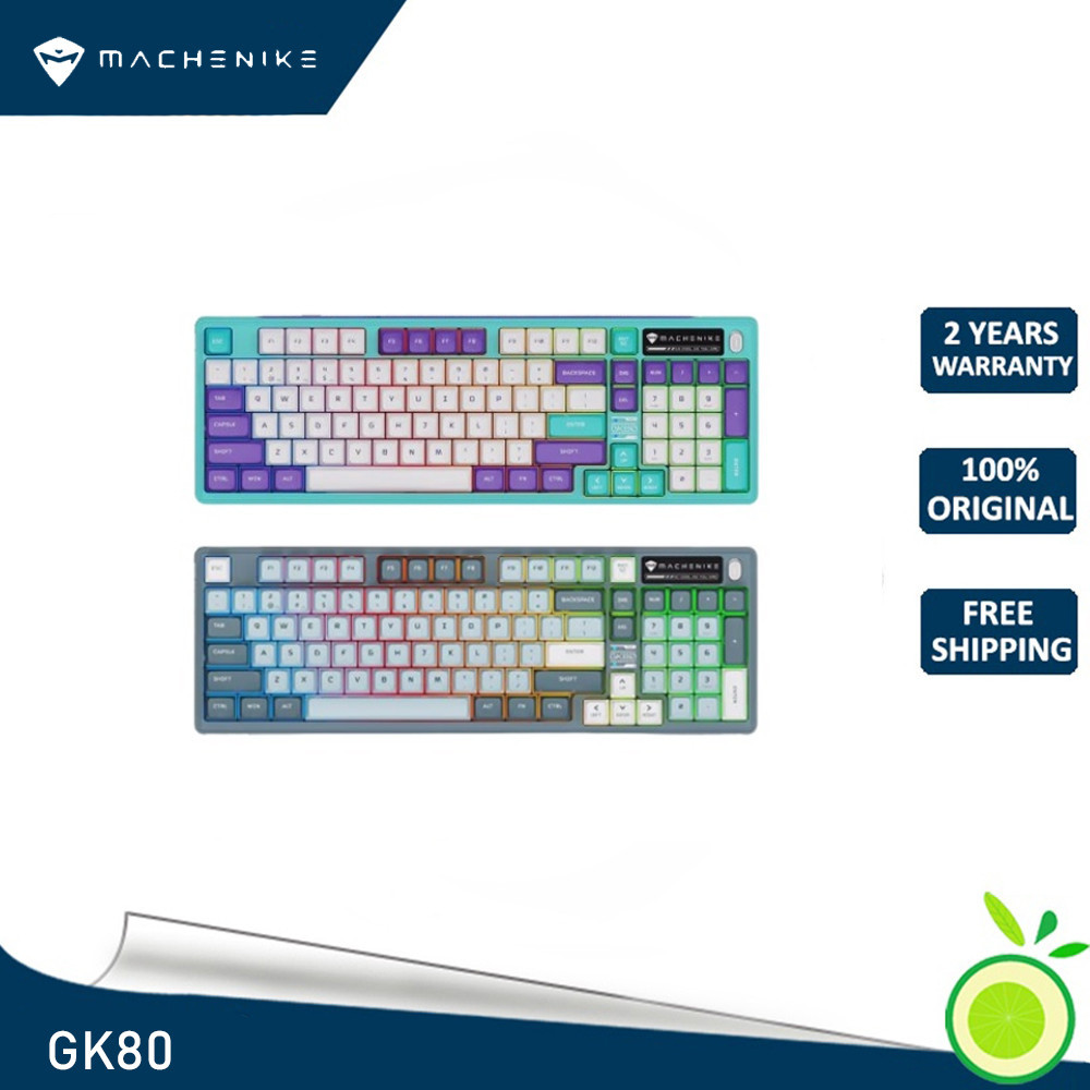 Machenike GK80 Three Mode Bluetooth Wireless Mechanical Keyboard ...