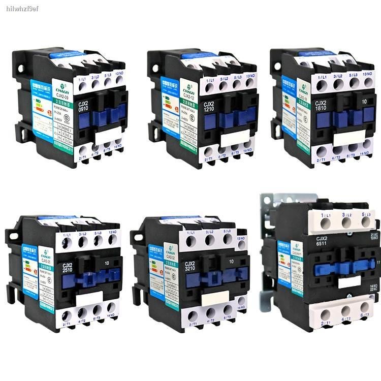Three-phase 380v AC220v AC contactor CJX2-1810 2510 3210 1210 0910 6511 ...