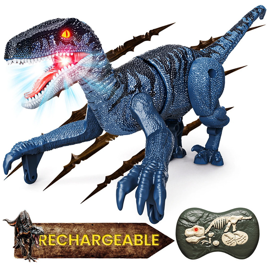 Remote Control Dinosaur Toys for Kids, 2.4GHz Robot Walking Dinosaur Toys, Simulation ...