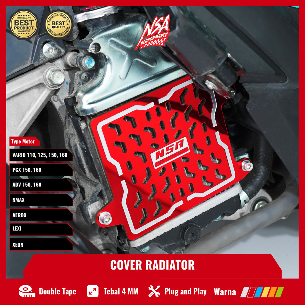 NSA RADIATOR COVER TWO TONE VARIO PCX NMAX AEROX ADV LEXI STYLO ...