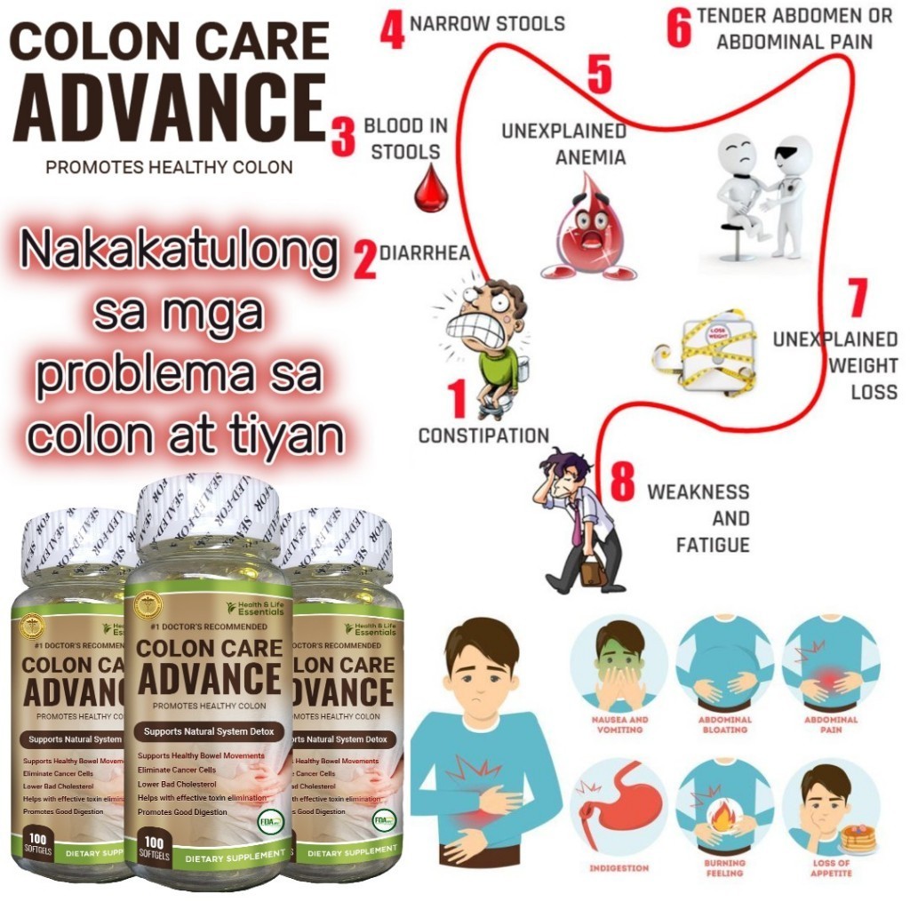 COLON CARE ADVANCE For a Healthy Colon, Stomach and Stronger Immune ...