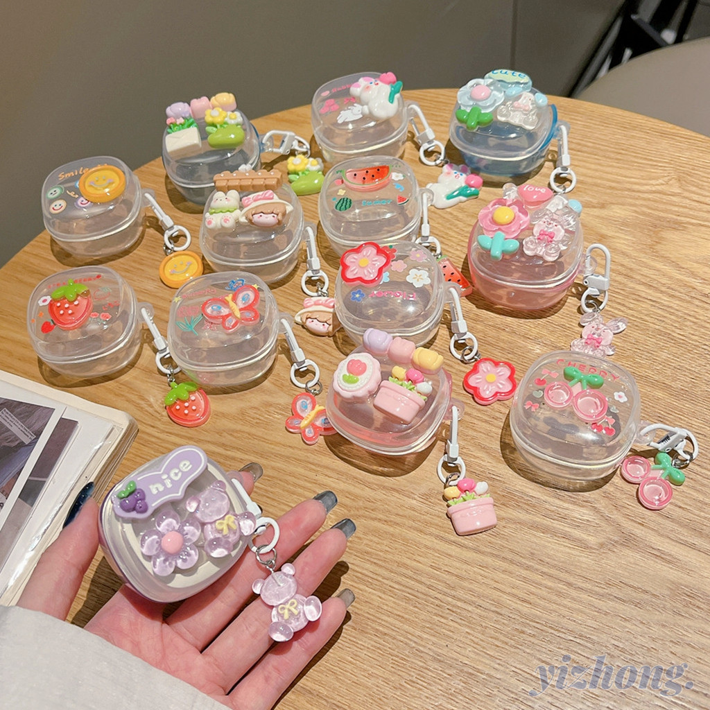 Baseus WM01/WM02/WM02+/W04 Earphone Case Fresh 3D Flower Strawberry ...