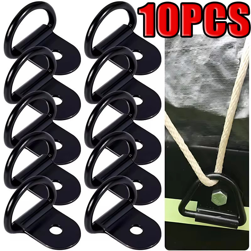 D-shaped Car Pull Ring - Car Compartment Tie Down - Triangular Rope ...