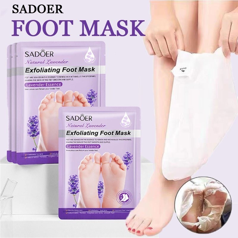 5 Pairs Lavender Exfoliating Foot Mask Foot Care Exfoliating Dead Skin ...