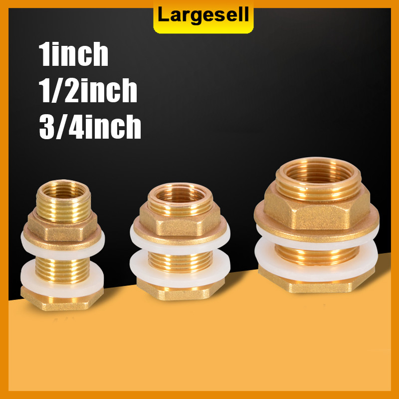 DN 15/20/25 Brass Water Tank Connector Female Male Water Tank Drainage Connector M1/2'' M3/4 ...