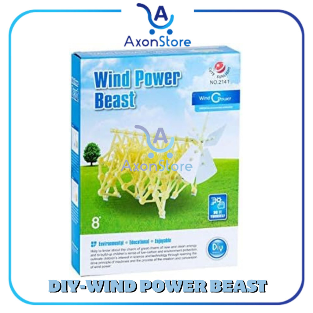 Diy Puzzle Robot Wind Power Beast Bionic Inventory Small Toy Manual ...