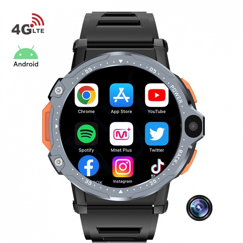 4G Android Smart Watch with SIM Card and WiFi PG999 Smart Phone Watch ...