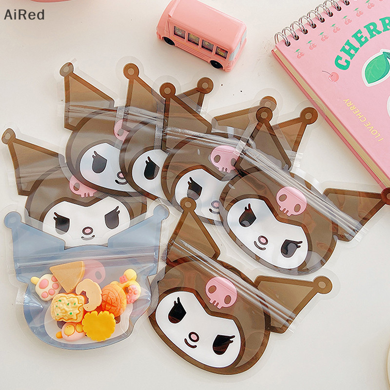 AiRed 10Pcs Cartoon Sanrio Transparent Girl Heart Ziplock Bag ...