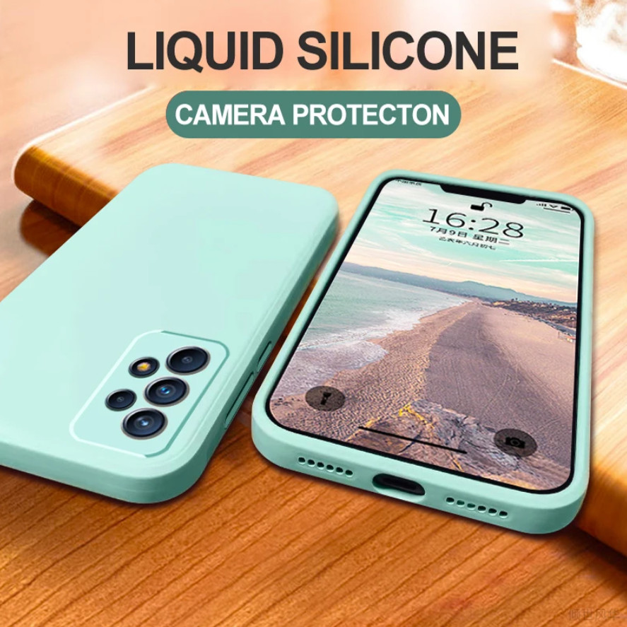 for Samsung Galaxy A52 A72 A73 A53 A23 A22 A32 A13 4G A52S A33 5G Case Shockproof Square Liquid ...