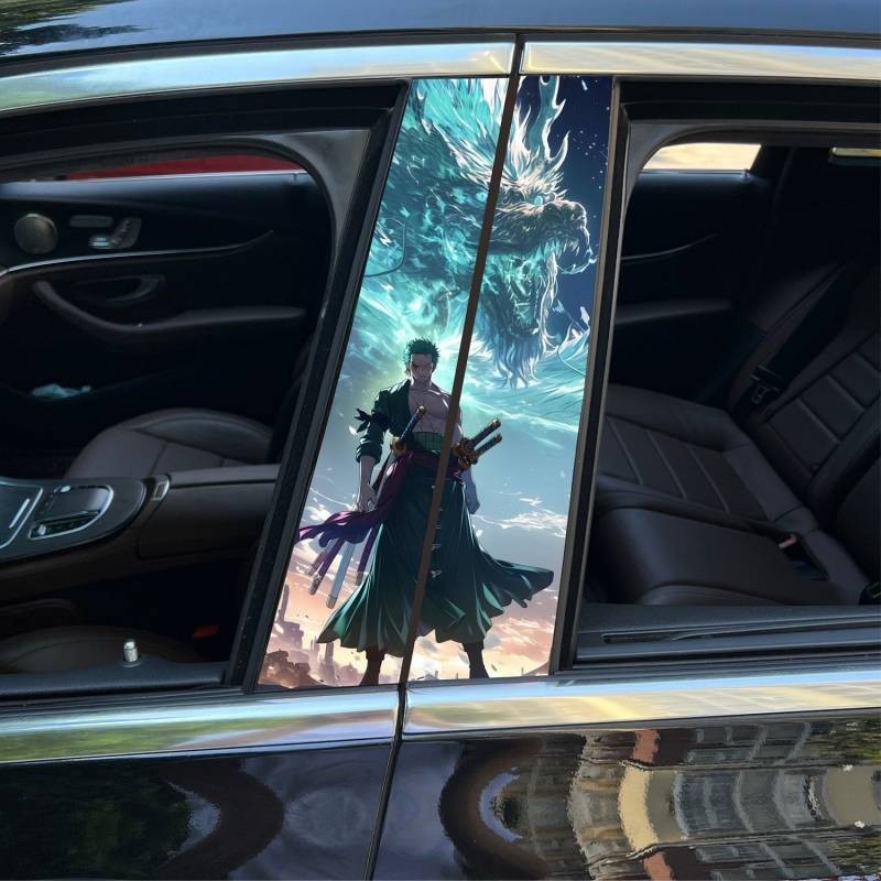 Car B Column Decorative Sticker Personalized Creative B Column Stickers ...