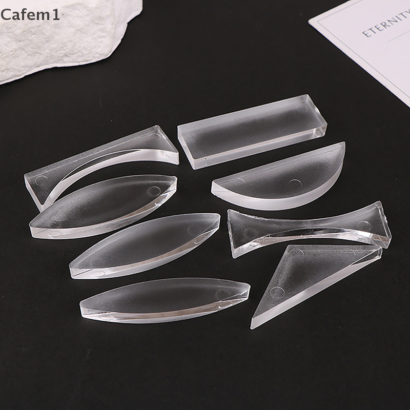 Cfph 8Pcs Acrylic Optical Concave Convex Prism Lens Set Primary ...