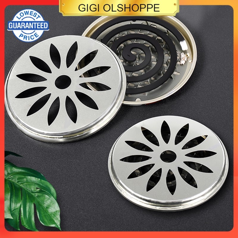 Gigi Mosquito Coil Holder Large Metal Repellent Rack With Cover ...