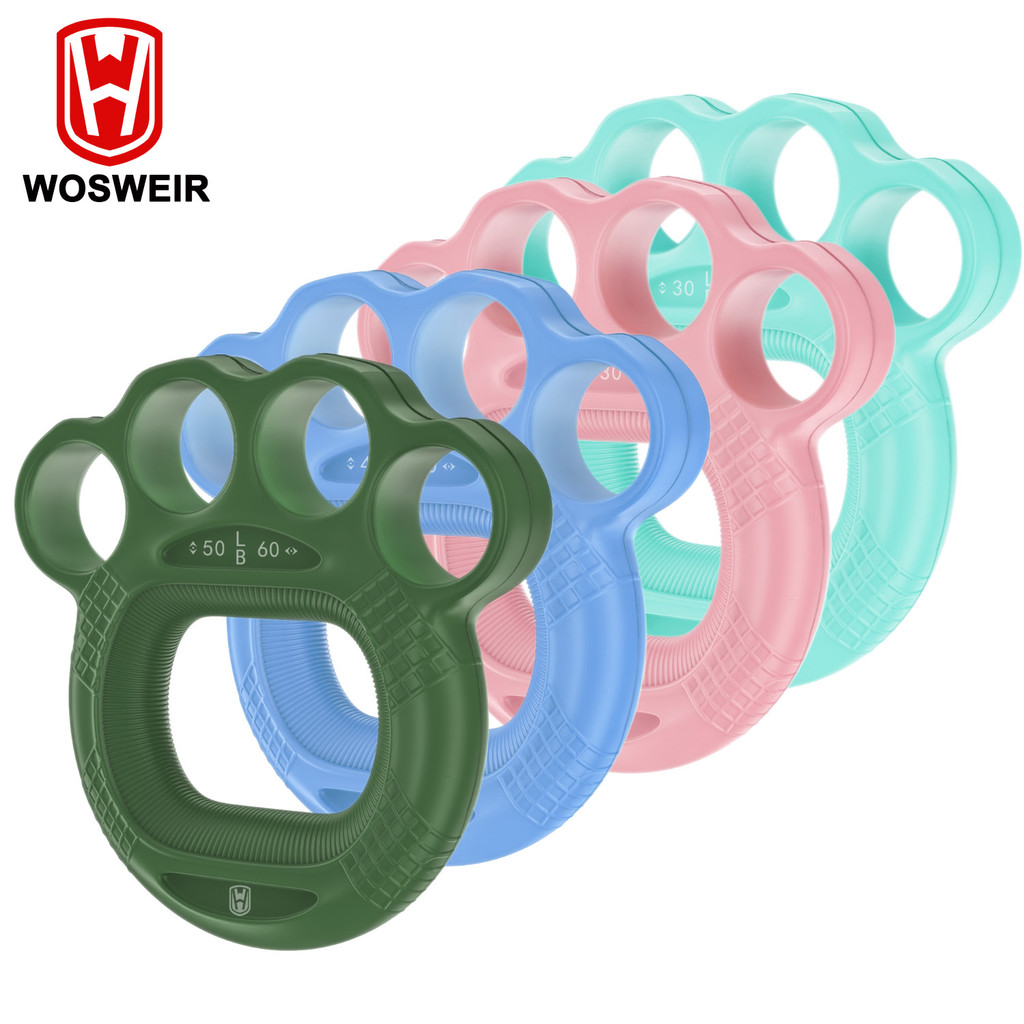 WOSWEIR-Silicone Hand Grip Ring Trainer Carpal Expander for Gym Fitness ...