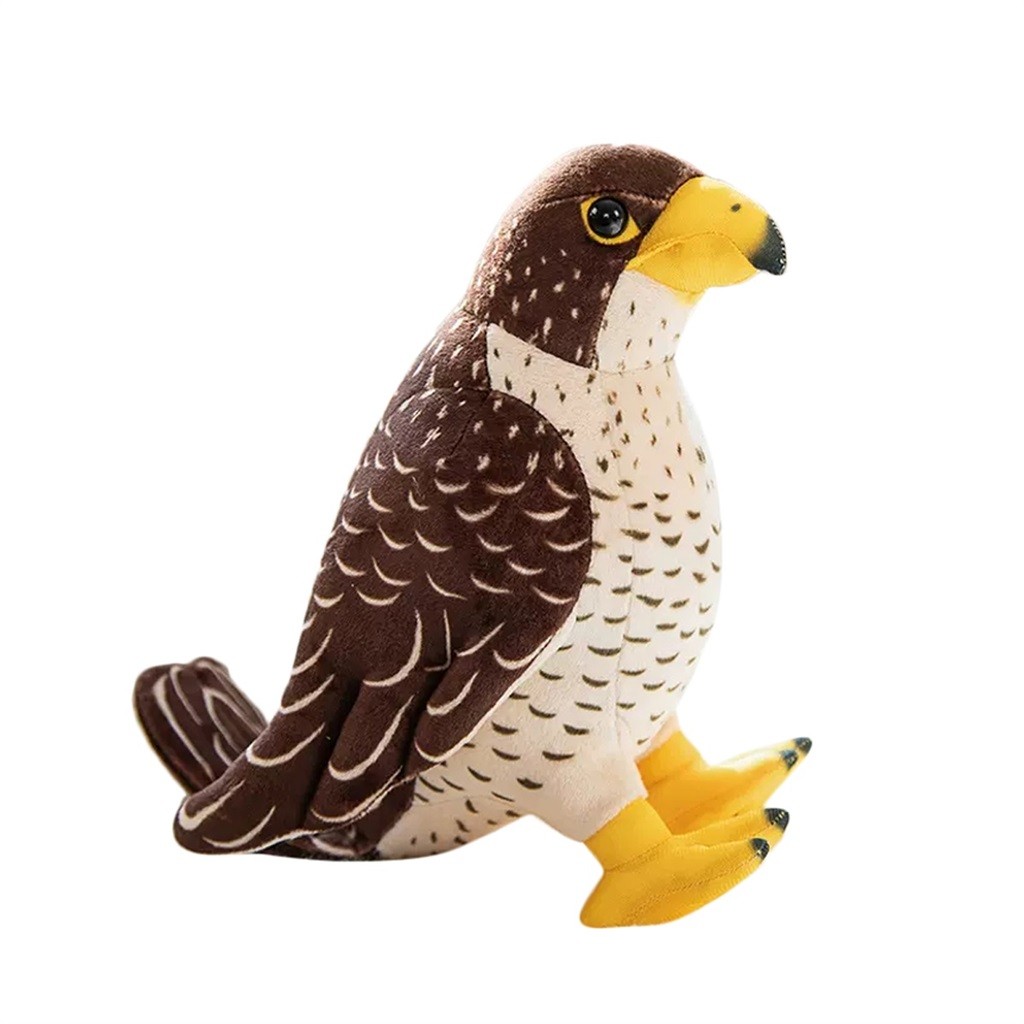 Realistic Eagle Stuffed Animal,12 Inch Falcon Plush Toy, Brown Falcon ...