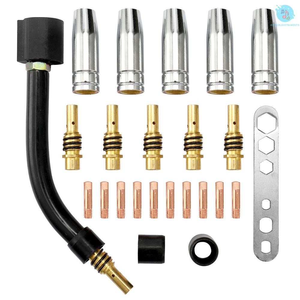 MMM 24PCS/Set 15AK Torch Consumable Electrode Guard Cup Link Rod Tips ...