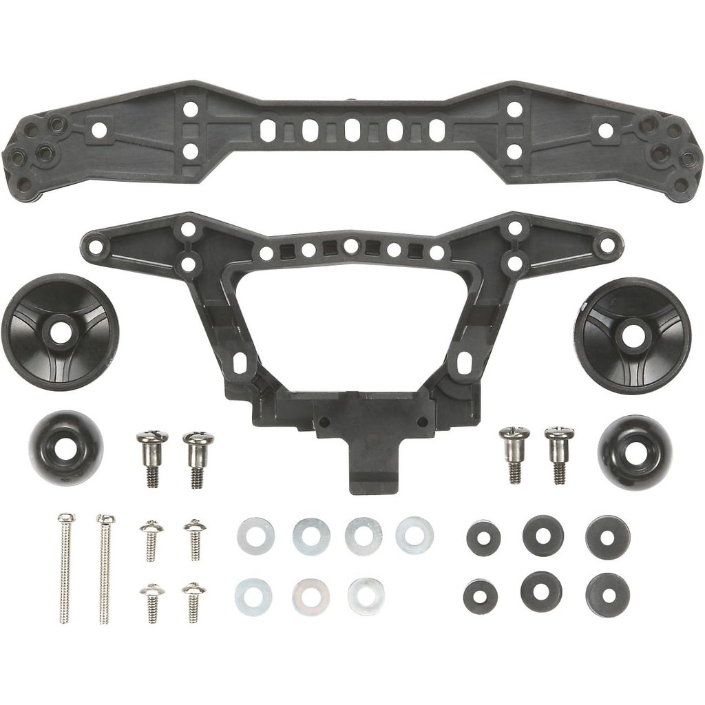 Tamiya Grade Up Parts Series No.412 GP.412 Carbon reinforced rear ...