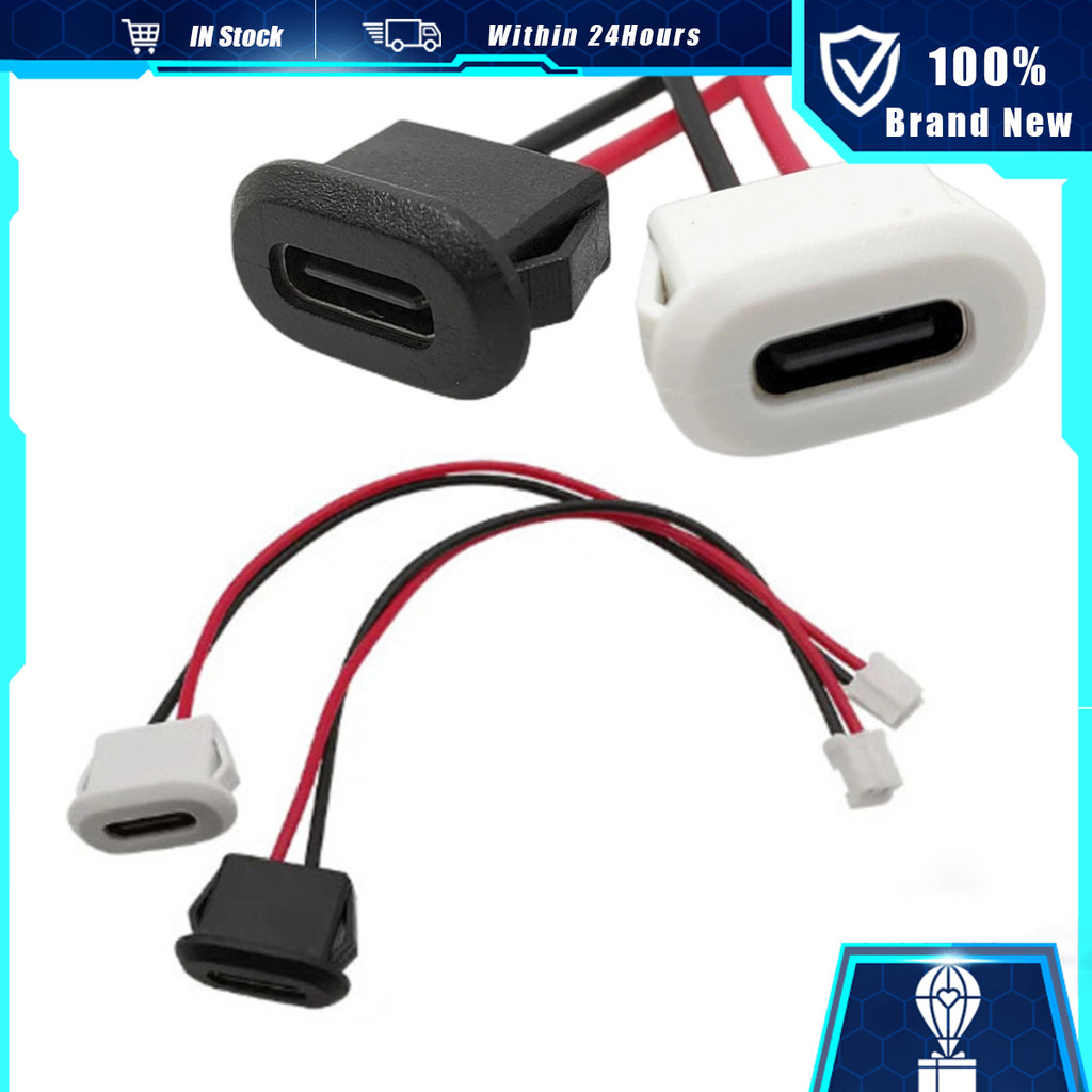 2Pin Direct Pressure Female Power Socket 1/5Pcs Type-C USB Connector ...